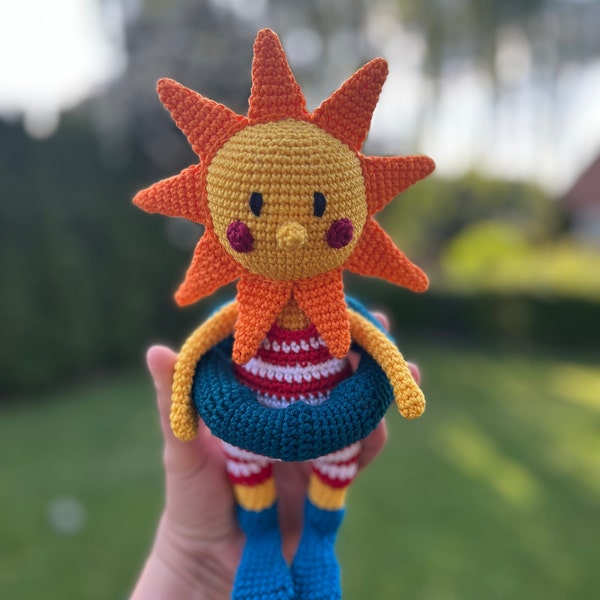 Elio Pattern - Crochet Summer Pattern - Crochet Sun - Amigurumi Summer ...