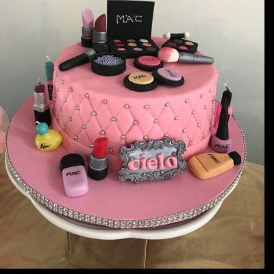 Makeup Candle Set, Birthday Candles, Spa Glamour Make up Birthday, Cake ...