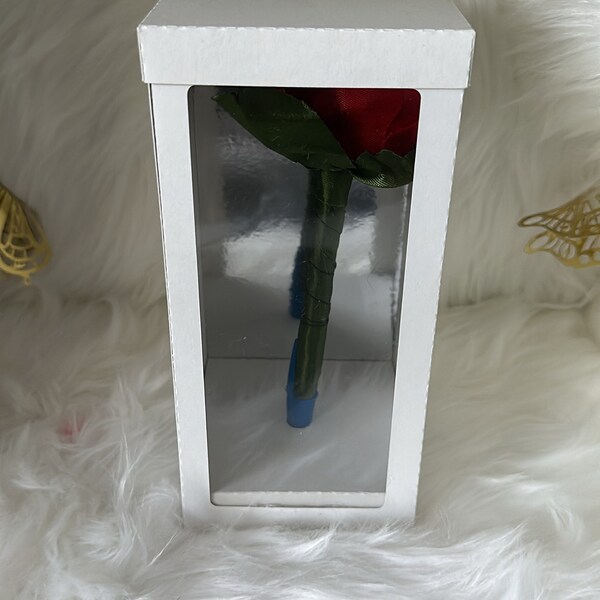 Tall Box With Window Svg•rose Pen Gift Box Svg•png Template• Svg ...