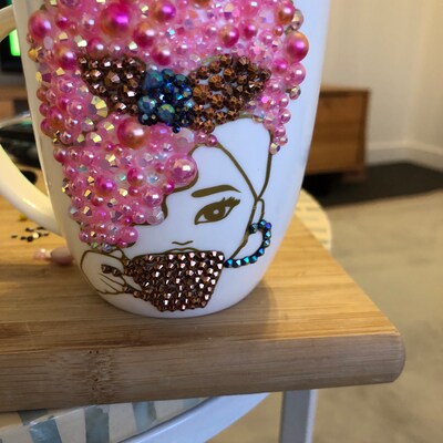 Edgy Diva Simone Vinyl Decal, Mug Decal, Wine Glass Decal, Decal ...