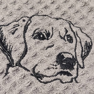 Labrador Retriever Head Machine Embroidery Design, Labrador Outline ...