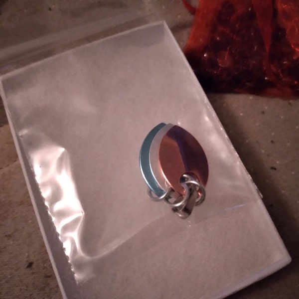 Transgender Pride Pendant Necklace, Chainmail Scale Pendant, Trans ...