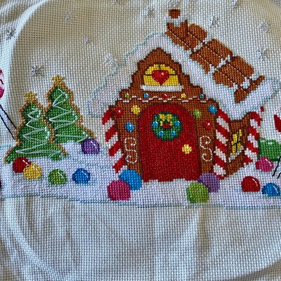 Cute Cross Stitch Pattern PDF, Gingerbread Family, Gingerbread Couple ...
