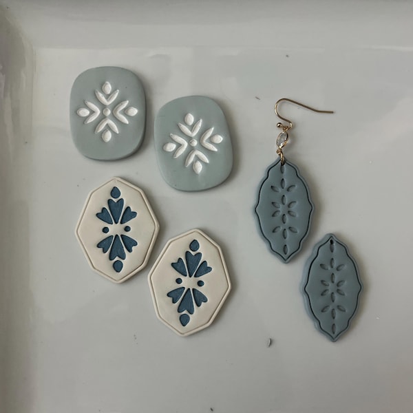 Boho Embossed Unique Cutter Sets (5 Sets)| Classic Dangle Earring ...
