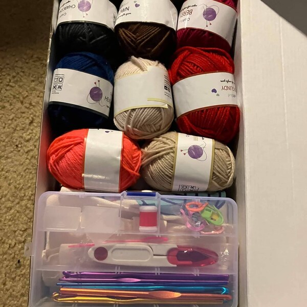 DIY Mini Crochet Kit -beginner's Crochet Kit for All Ages - Includes ...