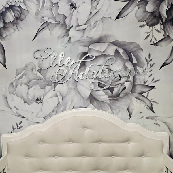 Gold Baby Name Sign Calligraphy Font - Etsy