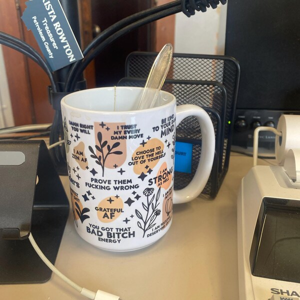 Daily Affirmations Coffee Mug for Office Positive Affirmation for Best ...