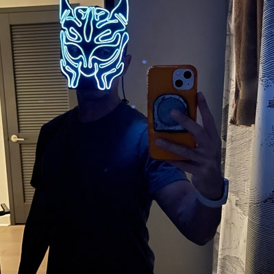 Phantom EL Wire Mask - Etsy