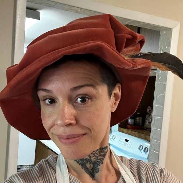 PDF Medieval Tudor Flat Cap Hat 3124 New Rabbit and Hat Sewing Pattern ...