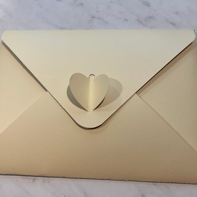 Reusable Self Sealing Heart Closure Clasp Envelope SVG Design Plus ...