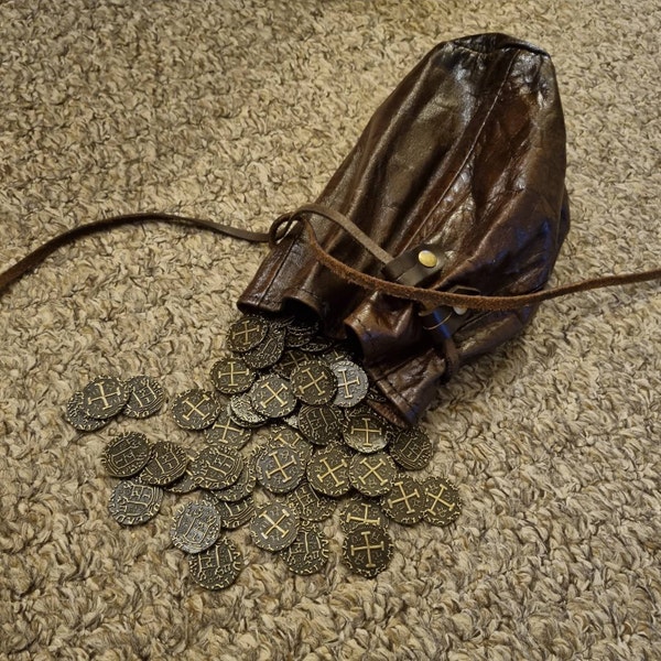 Small Antique Gold Metal Coins, 20mm, for Pirate Chest or Board Game - Etsy