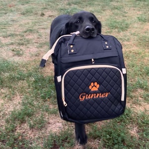 Personalized Pet Tote Backpack Pet Bag Personalized Dog - Etsy