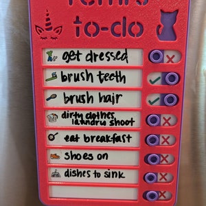 To-do List, Routine Chart, Chore Chart, Daily Checklist, Kids Daily ...