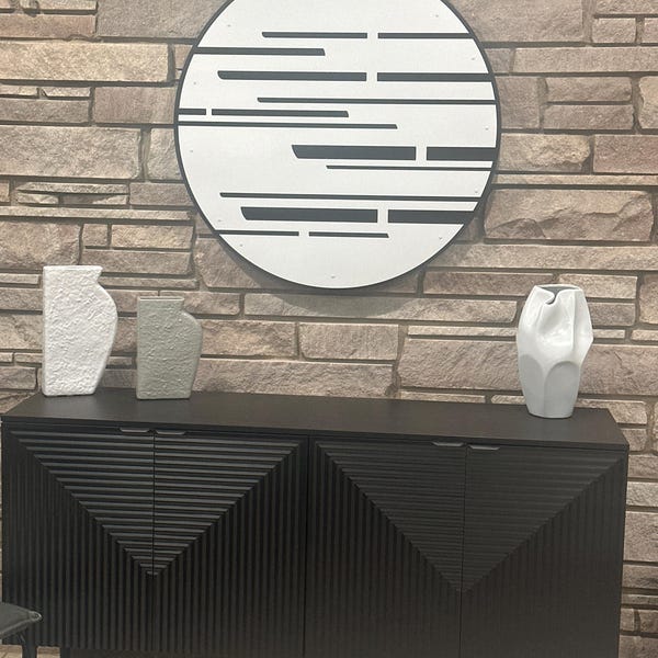 Matte Black Abstract Bubbles Metal Wall Art, Metal Bubles Sign for Wall ...