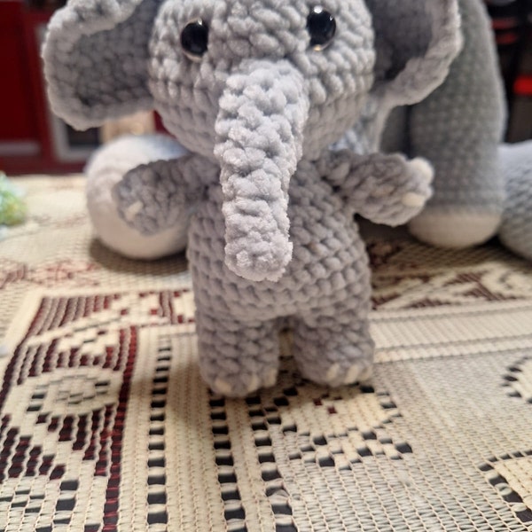 Pocket Elephant Pattern/ Amigurumi/ Tutorial/ Crochet Pattern/ Digital ...