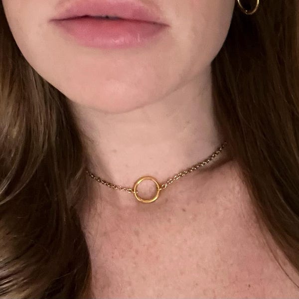 Submissive Necklace Crescent Moon Horn - Etsy