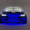 Metal LED Lighted Car Logo, Car Led Sign, Garage Accessories, Wall ...