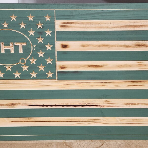 CNC Carved USA Flag, Wooden American Flag, USA Flag, Rustic Style Flag ...