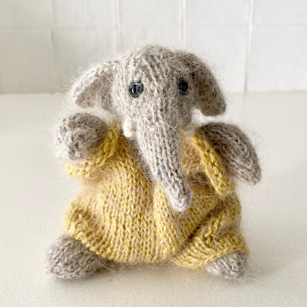 Baby Elephant - EASY KNITTING PATTERN - Etsy