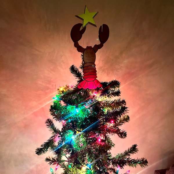 Lobster With Star Tree-topper - Etsy