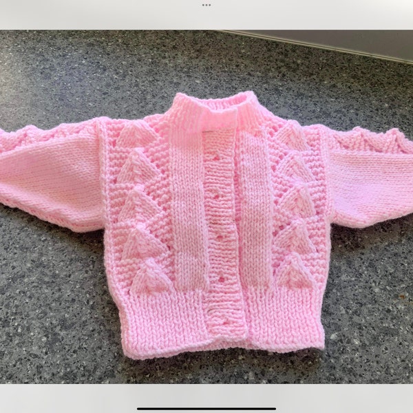 Baby Cardigans/matinee Jackets Double Knit DK 8 Ply Knitting Pattern ...