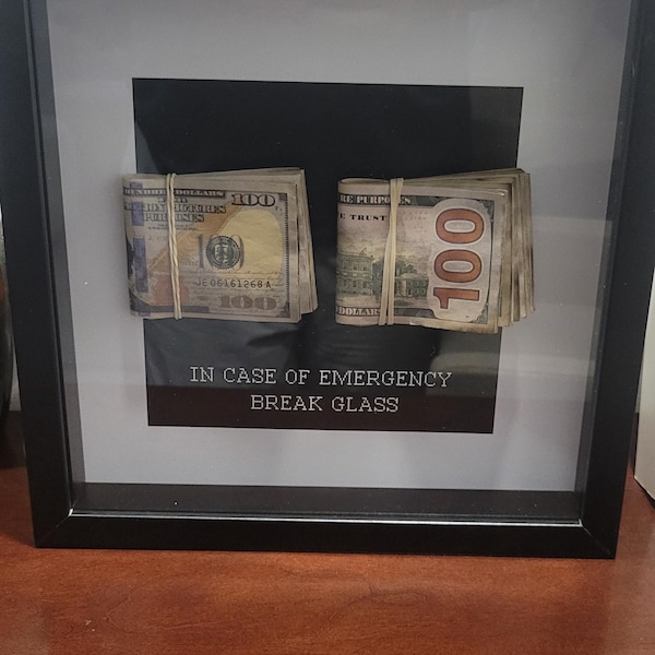 Evidence Bag of Aged Money Wall Art Motivational Fun Gift Wall Art 3D ...