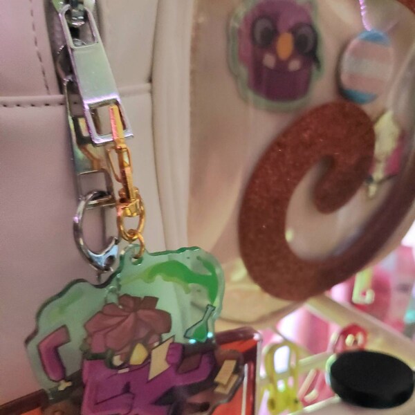 Bugsnax, Floofty Fizzlebean, Filbo Fiddlepie, Colored Acrylic Charms 2. ...