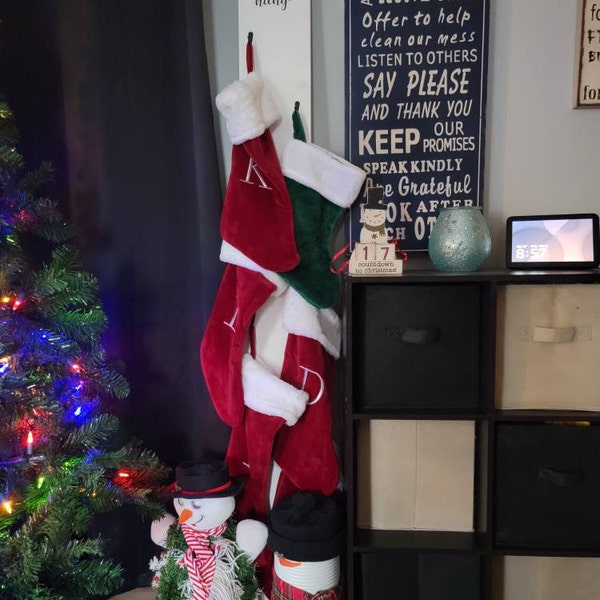 Vertical Stocking Holder 6ft, Stockings Were Hung, Stocking Holder ...