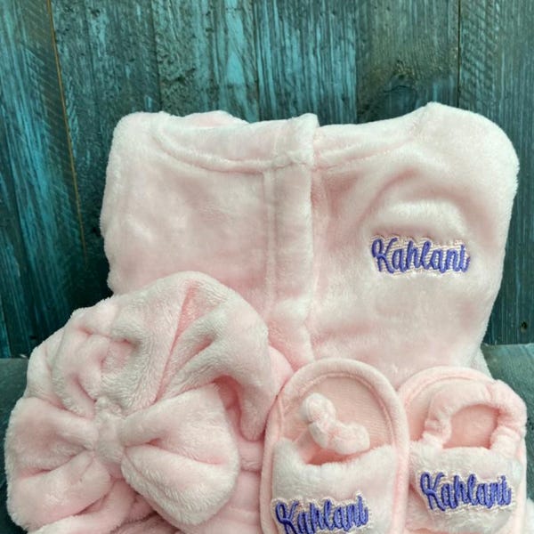 Infant Spa Set-new Baby Gift, Custom Baby Gift, Personalized Baby Robe ...