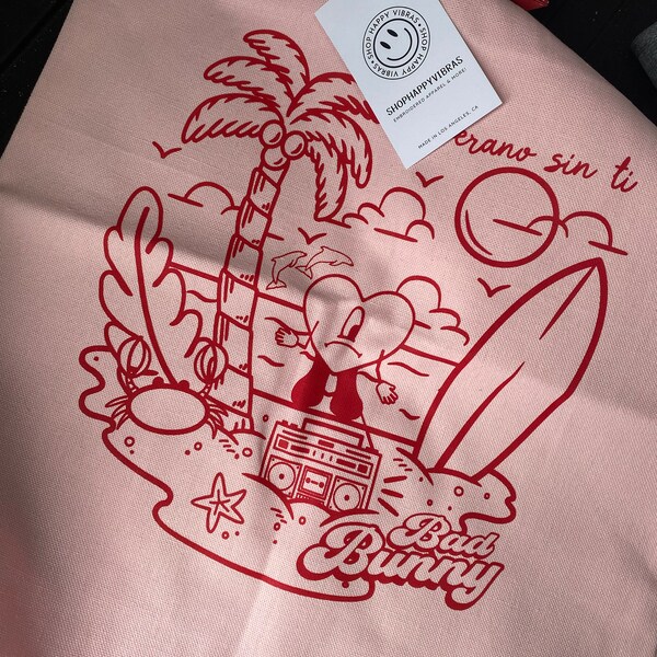 Benito Heart Corazon Bad Bunny Pink Crewneck - Bad Bunny Merch Worlds ...