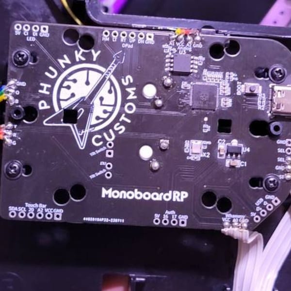 Monoboard RP - RP2040 Integrated PCB for Easy Guitar Controller Modding ...