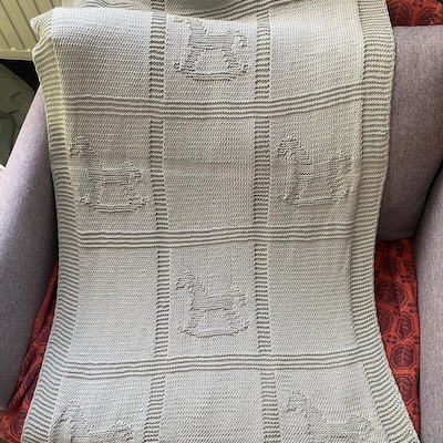 Baby Blanket Knitting Pattern / Baby Blanket PATTERN / Bunny Baby ...