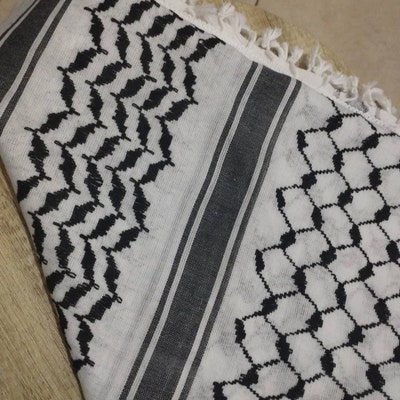 Palestinian Authentic Black on Black 7atta Kuffeya - Etsy