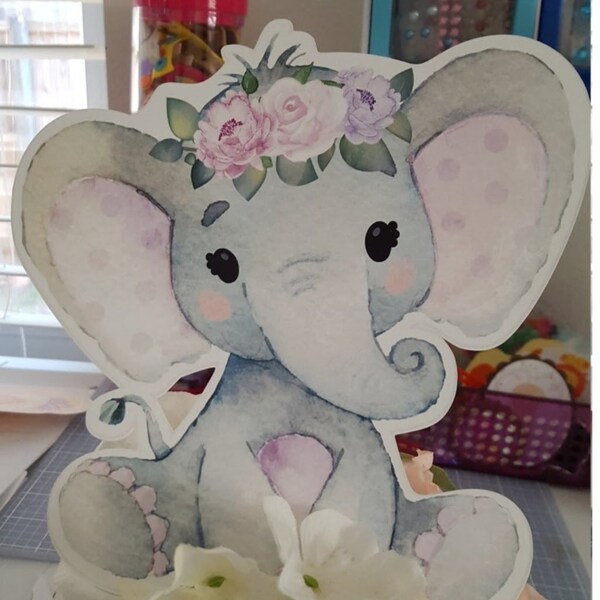 Baby Elephant Baby Shower Girls, Elephant Party Decoration, Elephant ...