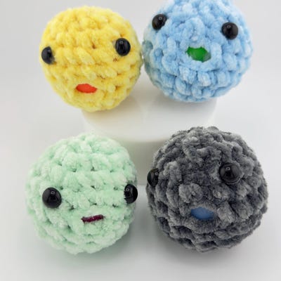 Stress Blobs PATTERN/ Crochet Fidget Toy Pattern/ Crochet Fidgets/ No ...