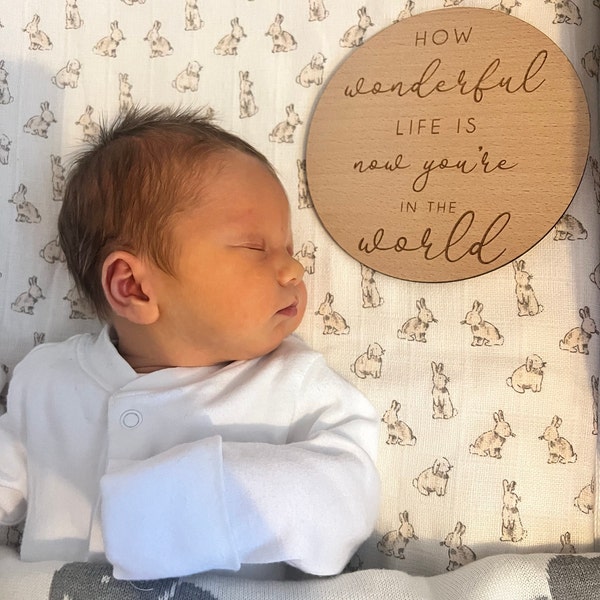 Baby Arrival Sign | Hello My Name is L Baby Name Plaque | Welcome to ...