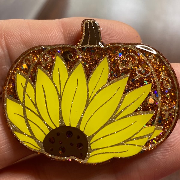 Fall Pumpkin Sunflower Key Chain SVG. Sunflower Svg, Key Chain Svg ...