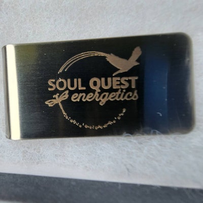 Business Logo Money Clip, Custom Engraved Logo Money Clip, Corporate ...