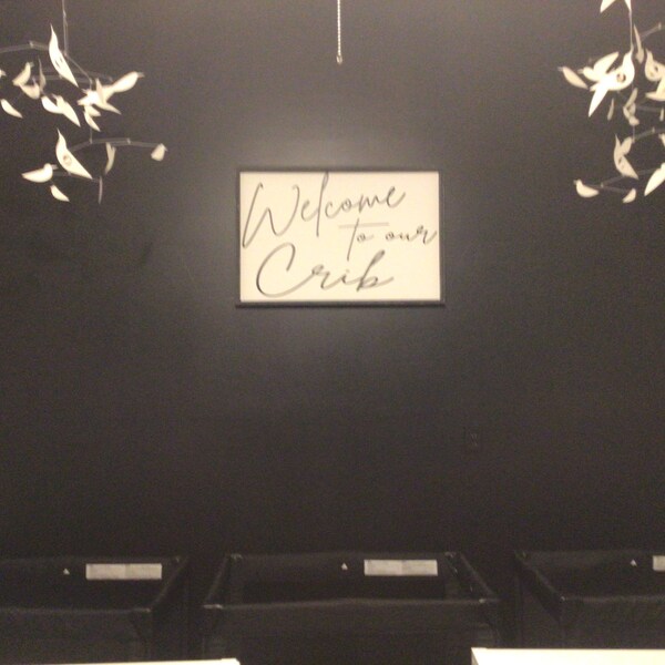 Welcome to My Crib - Wood Sign - Nursery Decor - Baby Room Wall Art ...