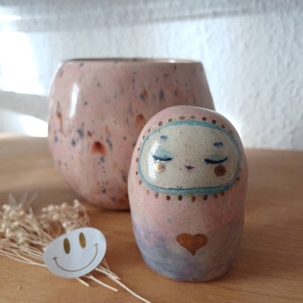 Raku Ceramic Praying Kitsune Fox Statue: Japanese Shinto Inari ...