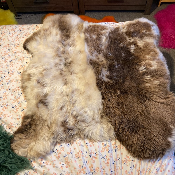 Genuine Icelandic GOLD Sheepskin Rug, Pelt, Carpet, Giant Sheepskin Rug ...