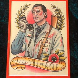 Nurse Flapper Traditional Tattoo Flash - Etsy