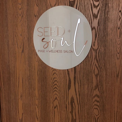 Round Business LOGO Sign Business Shop Sign Round Business Sign Logo ...