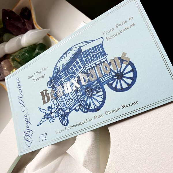 French School Stagecoach Ticket - Etsy