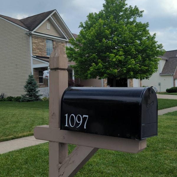 Classic Mailbox Number Stickers, HOA Approved Mailbox Decals, Standard ...