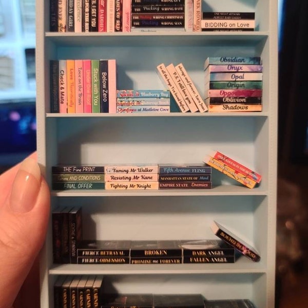 1/6 Scale 3 Shelf Mini Library Cart/ Mini Brands Books / Mini Books ...