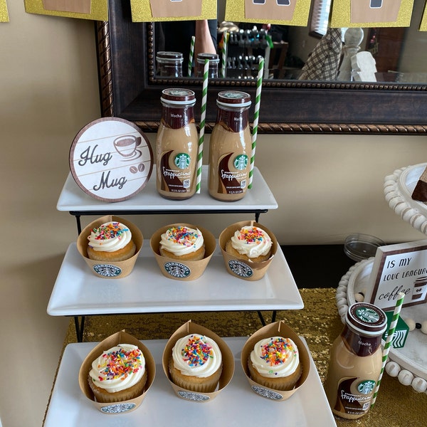 Set of 12 Starbucks Coffee Birthday Party Favor Bags / Goodies / Treat ...