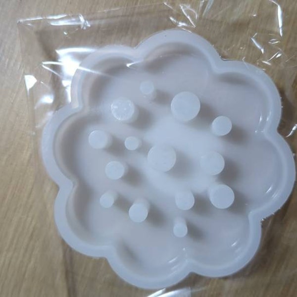 Flower Relief Mold, Detailed Flower Casting Mould, Blossom Pour Mould ...