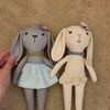 Handmade Bunny Doll, Handmade Stuffed Plush Rabbit Toy, Cloth Doll ...