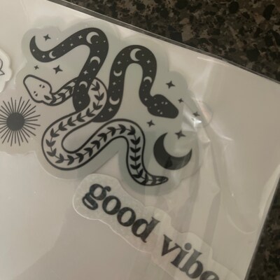 Holographic Snake Sticker, Magic Sticker, Snake Sticker, Witch Sticker ...